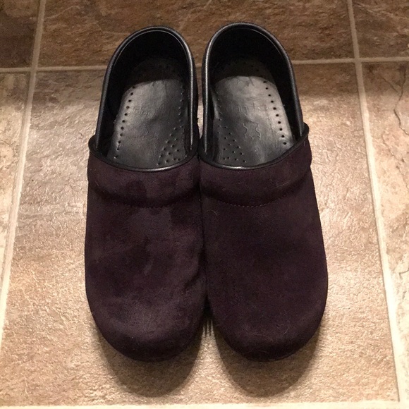 Dansko | Shoes | Dansko Professional Clogs In Purple Suede | Poshmark